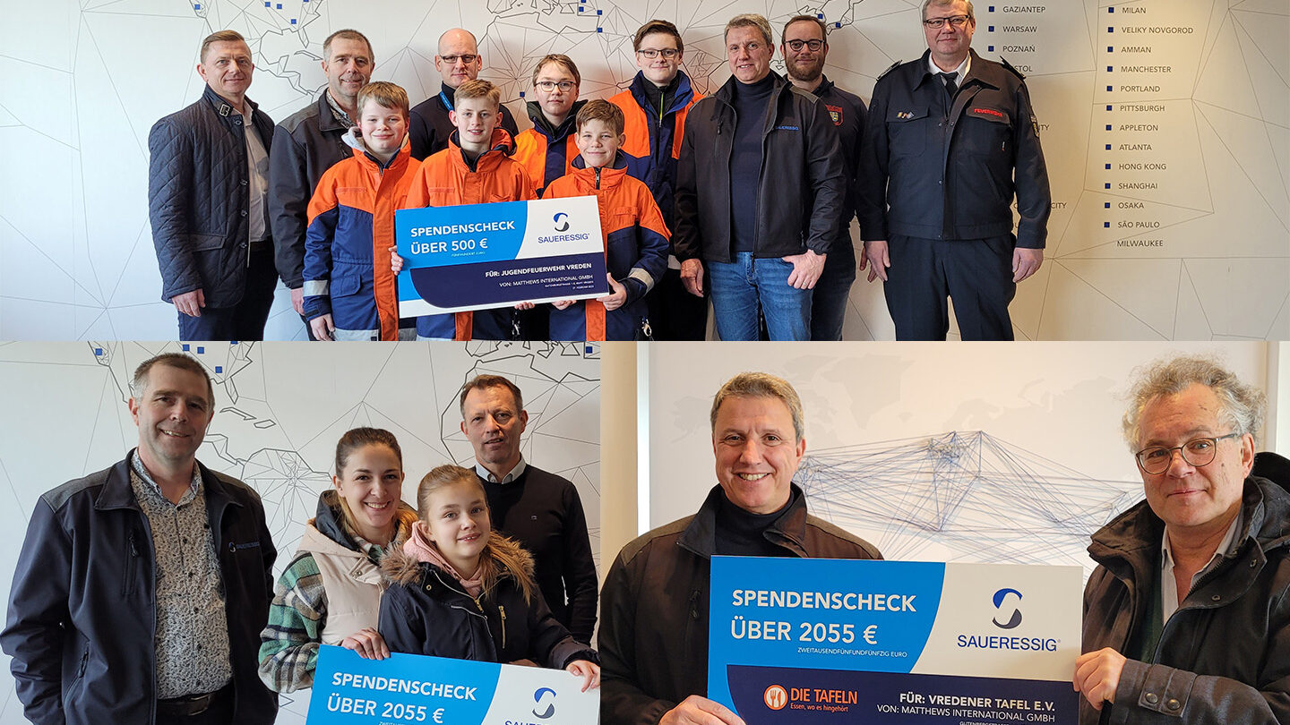 Donations in a triple pack - SAUERESSIG Group